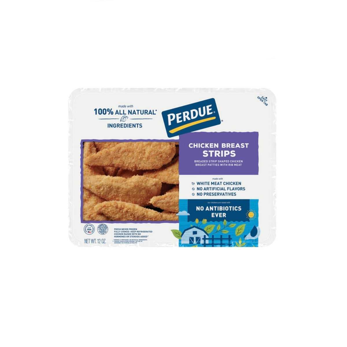 Perdue Breaded Chicken Breast Strips 12oz (5882829/CD00073P) - GROONO/S